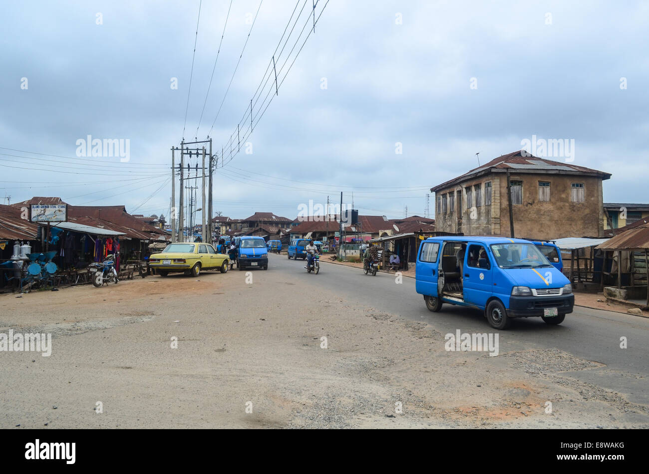 A taxi in the streets of Oshogbo, Osun state, Nigeria Stock Photo - Alamy