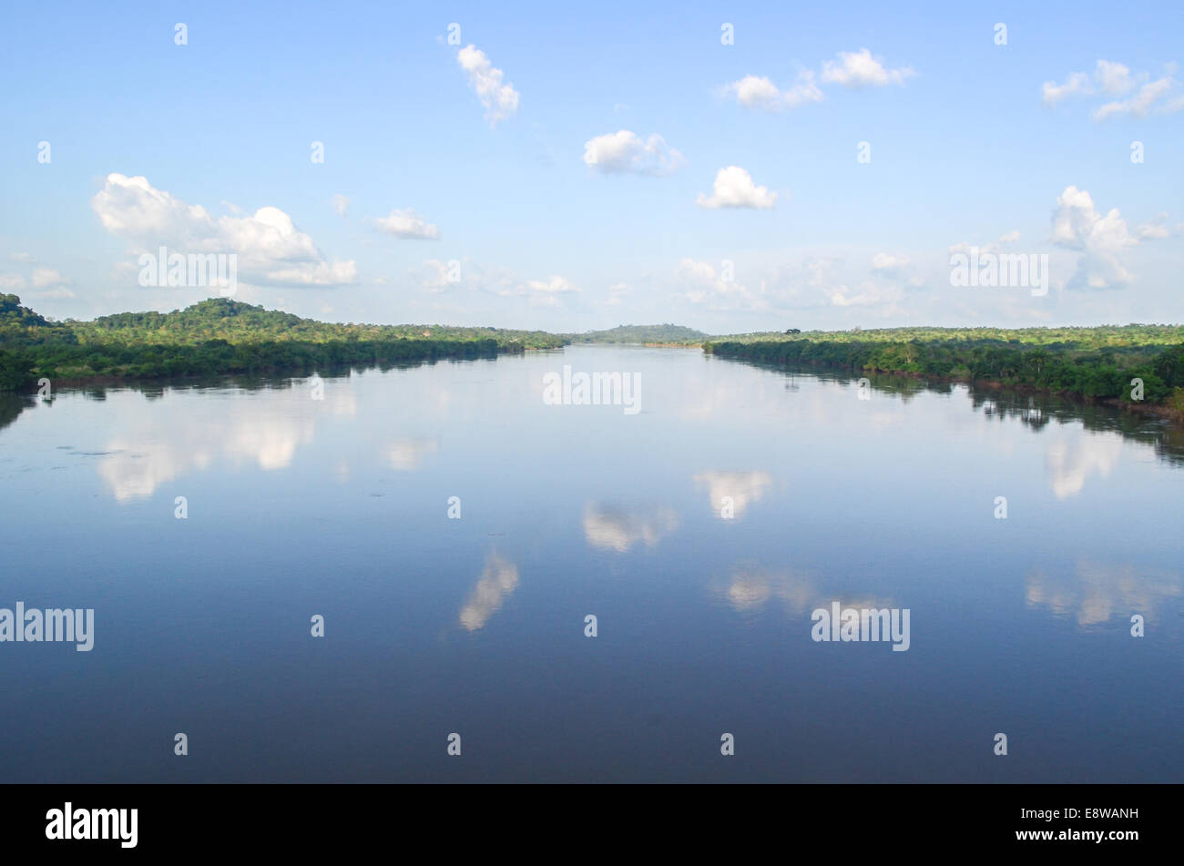 The Cross River in Nigeria from a modern bridge Stock Photo - Alamy
