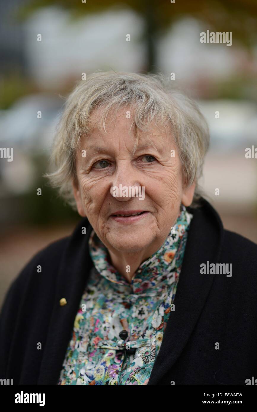 Ingrid Noll, at the 66. Frankfurt Book Fair in Frankfurt Main, Germany ...