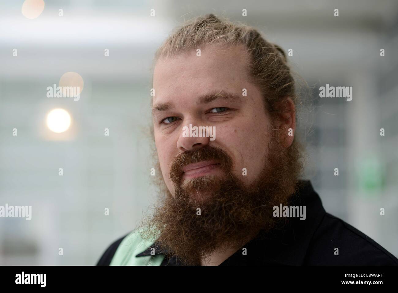 Petteri Tikkanen, at the 66. Frankfurt Book Fair in Frankfurt Main ...