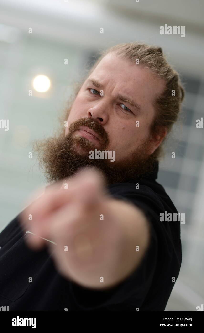 Petteri Tikkanen, at the 66. Frankfurt Book Fair in Frankfurt Main ...
