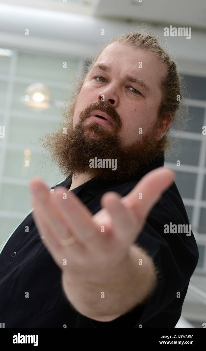 Petteri Tikkanen, at the 66. Frankfurt Book Fair in Frankfurt Main ...
