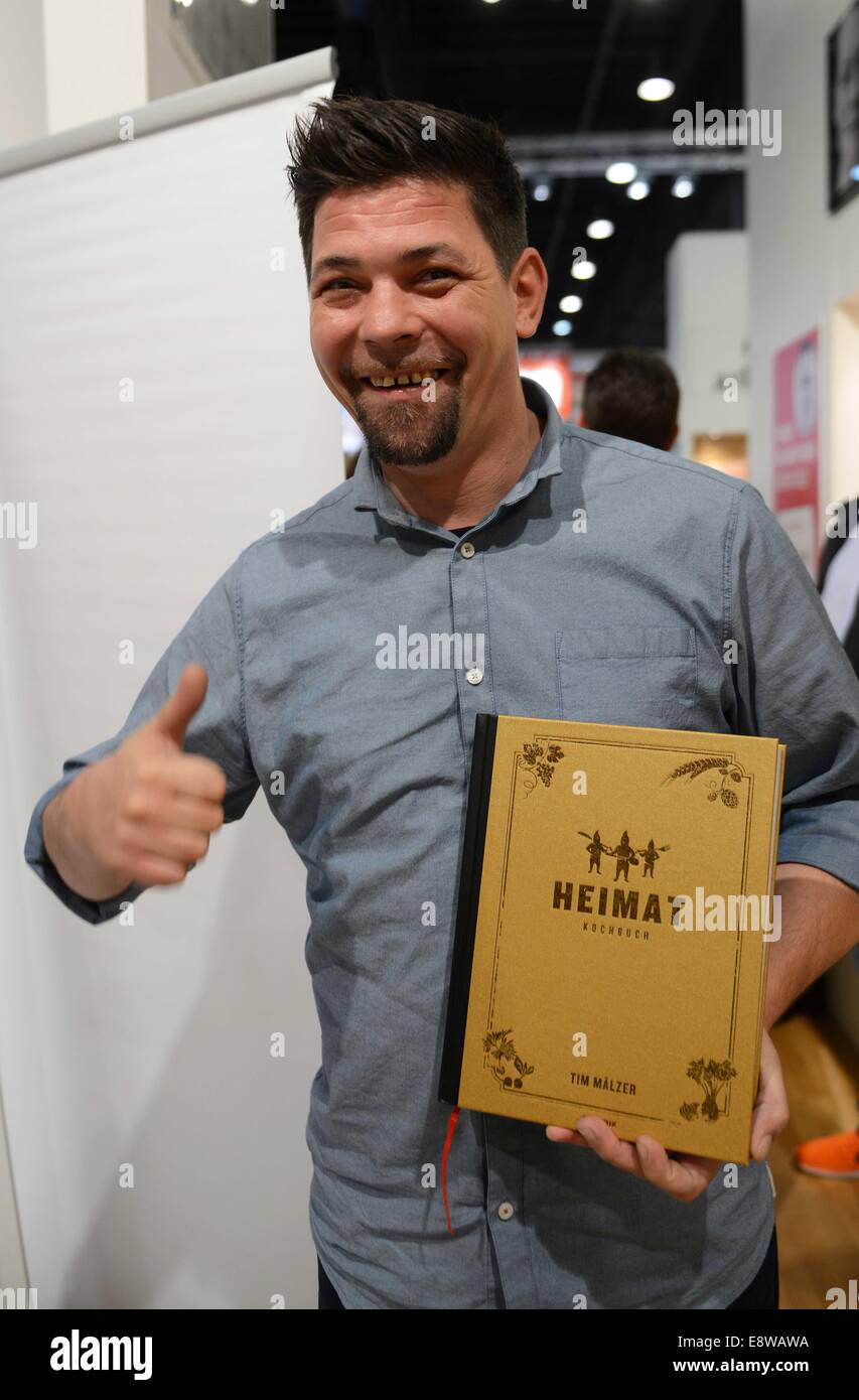 Tim Mälzer, at the 66. Frankfurt Book Fair in Frankfurt Main, Germany ...