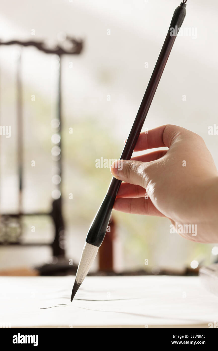 Writing Brush High Resolution Stock Photography and Images - Alamy