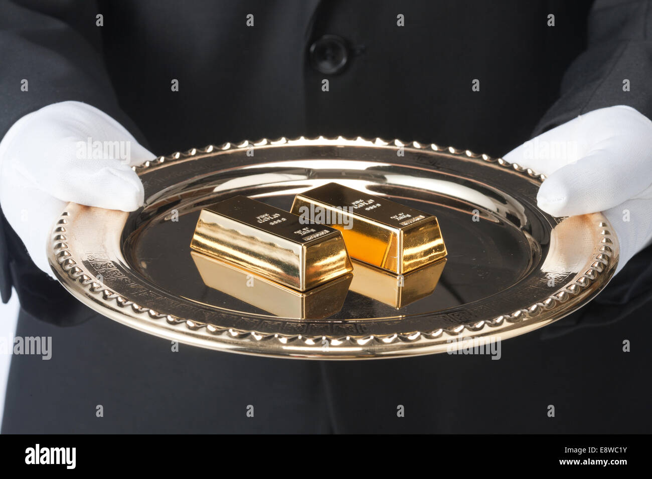 Gold tray hi-res stock photography and images - Alamy