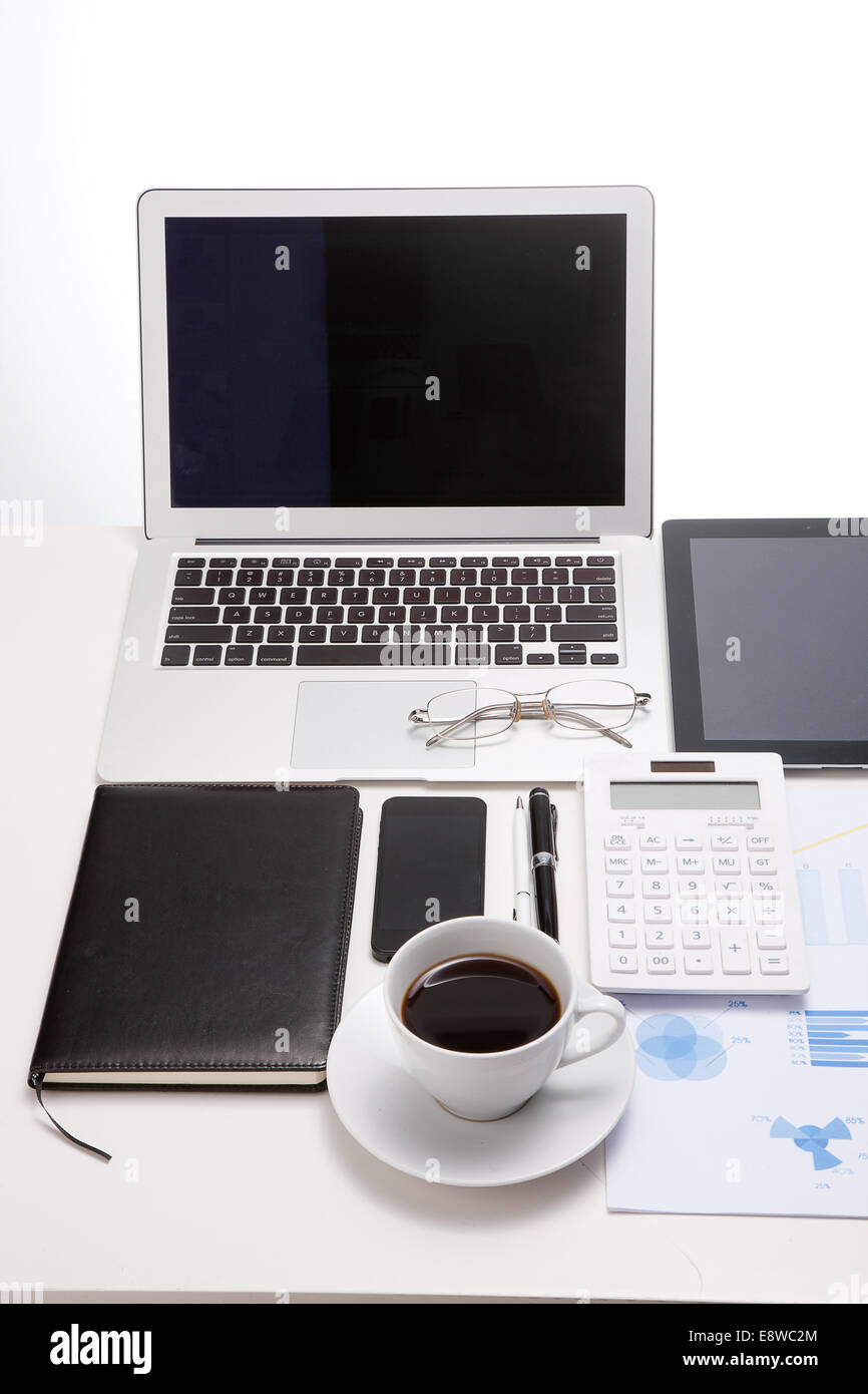 still life of office Stock Photo - Alamy