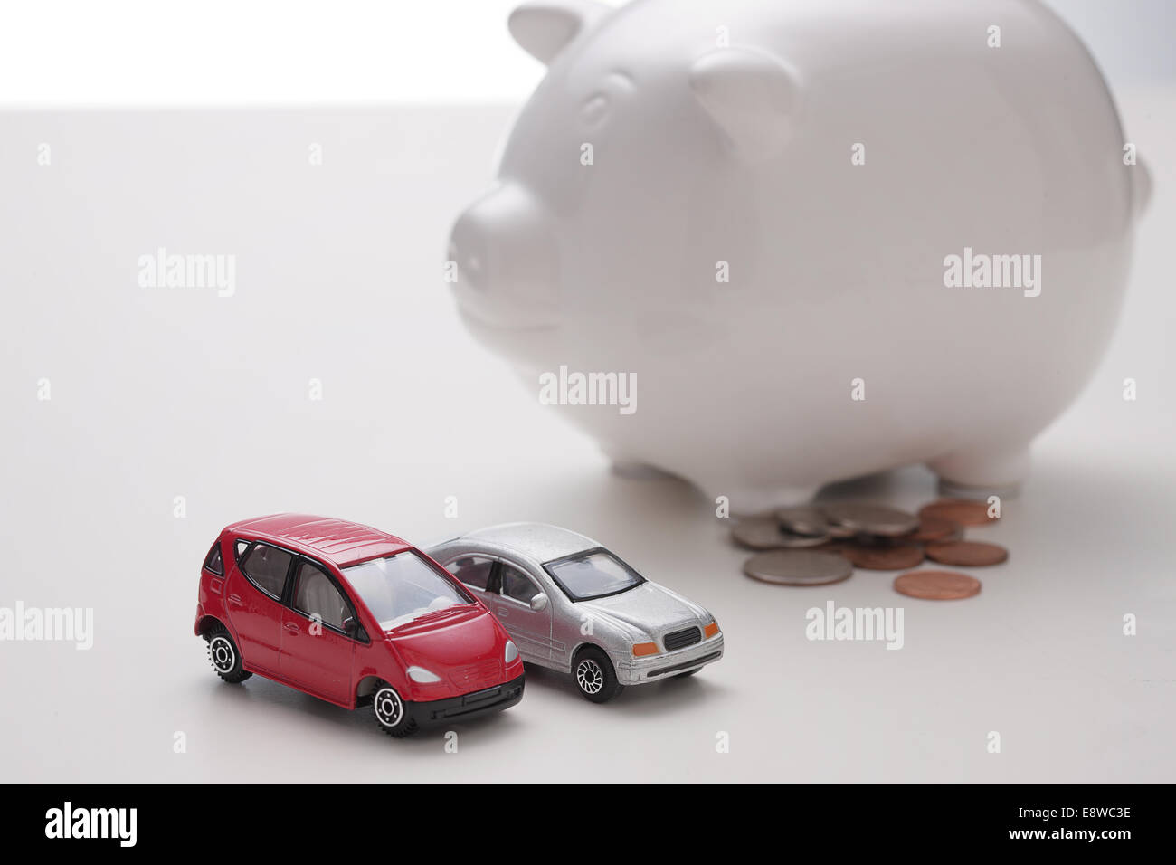 Car model piggy bank Stock Photo - Alamy