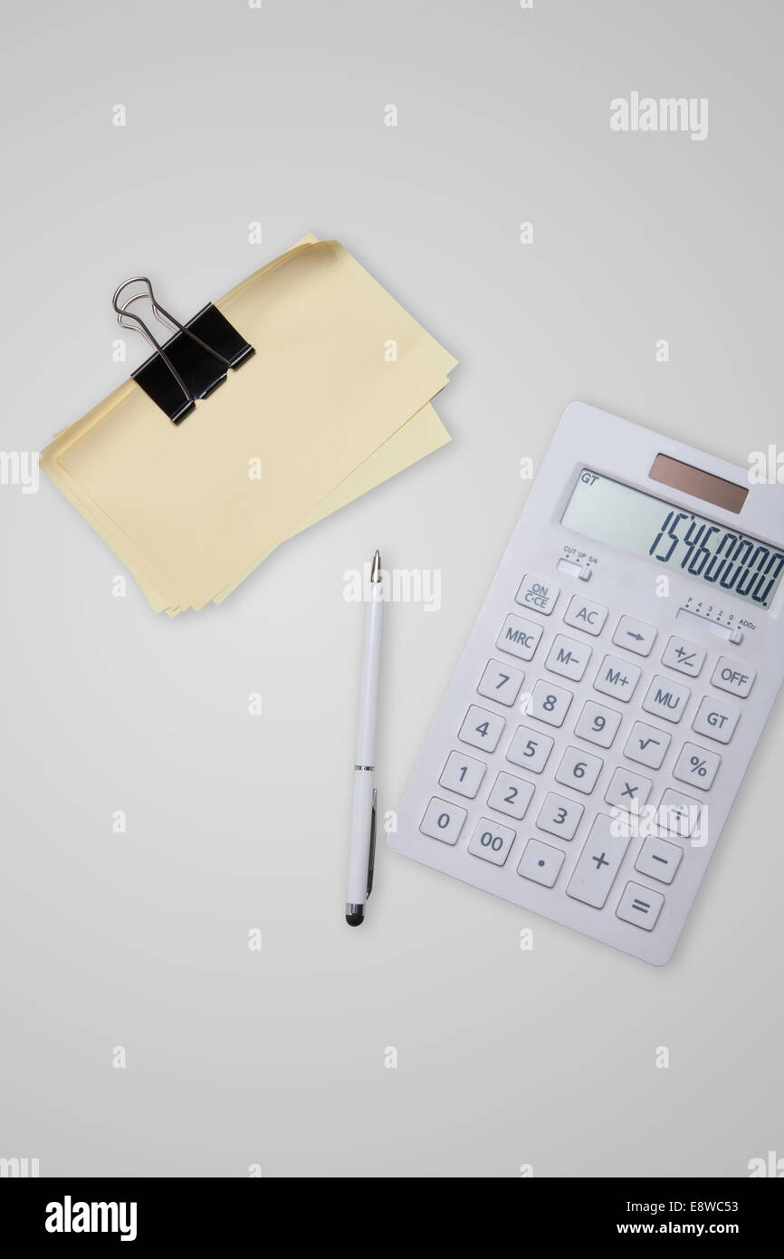 Calculator paper studio hi-res stock photography and images - Alamy