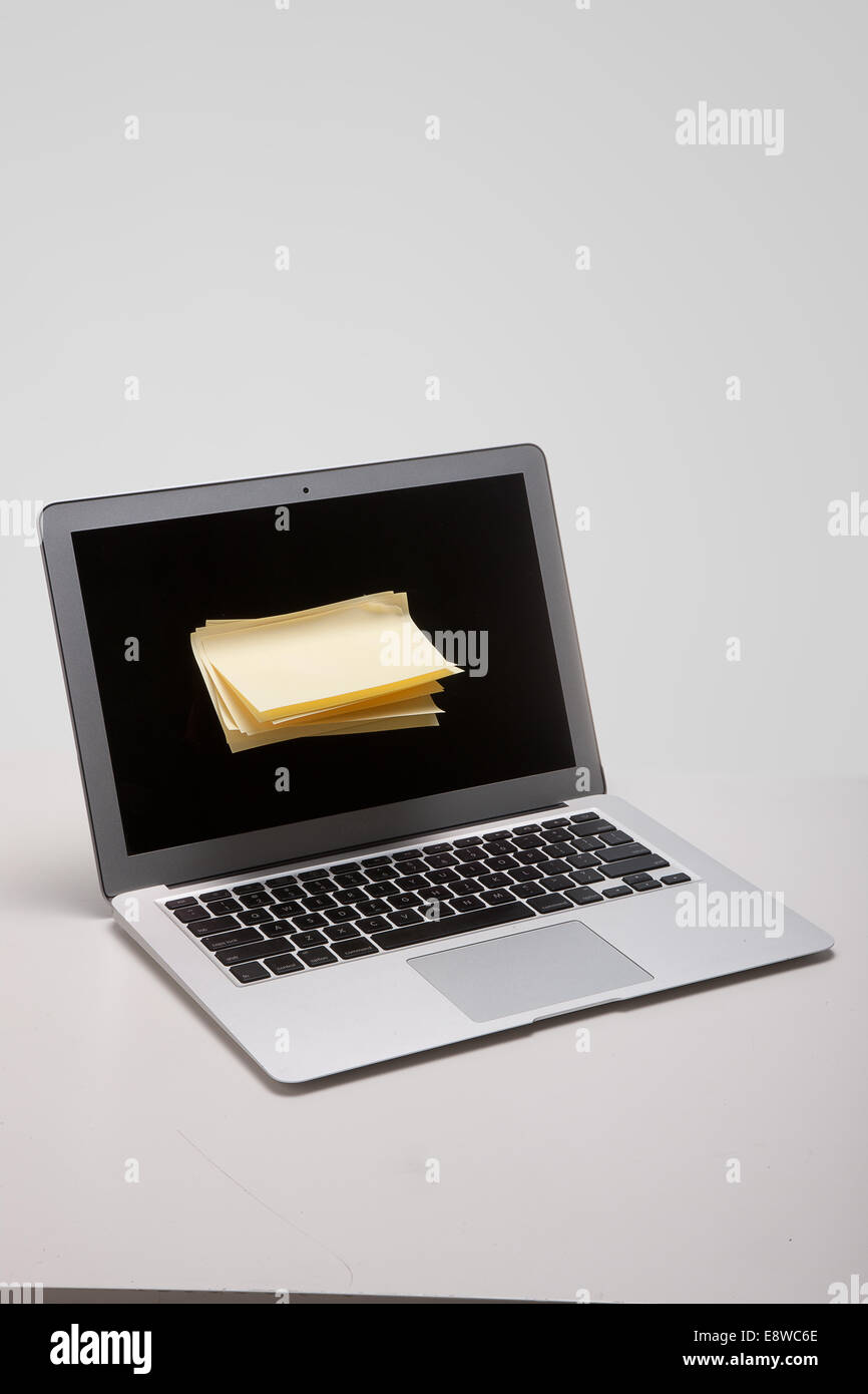 Notebook paper notes Stock Photo - Alamy