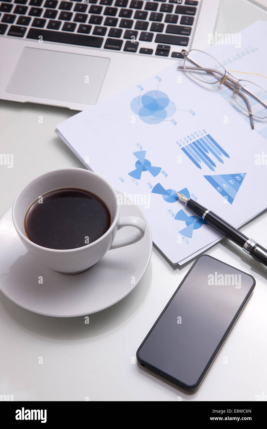 still life of office Stock Photo - Alamy