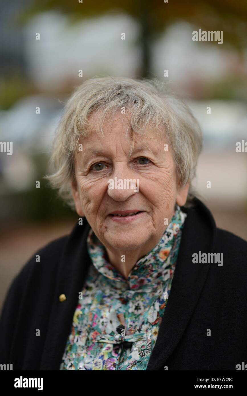Ingrid Noll, at the 66. Frankfurt Book Fair in Frankfurt Main, Germany ...