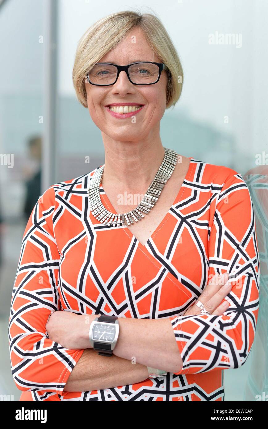 Ursula Ott, at the 66th Frankfurt Book Fair in Frankfurt Main, Germany ...