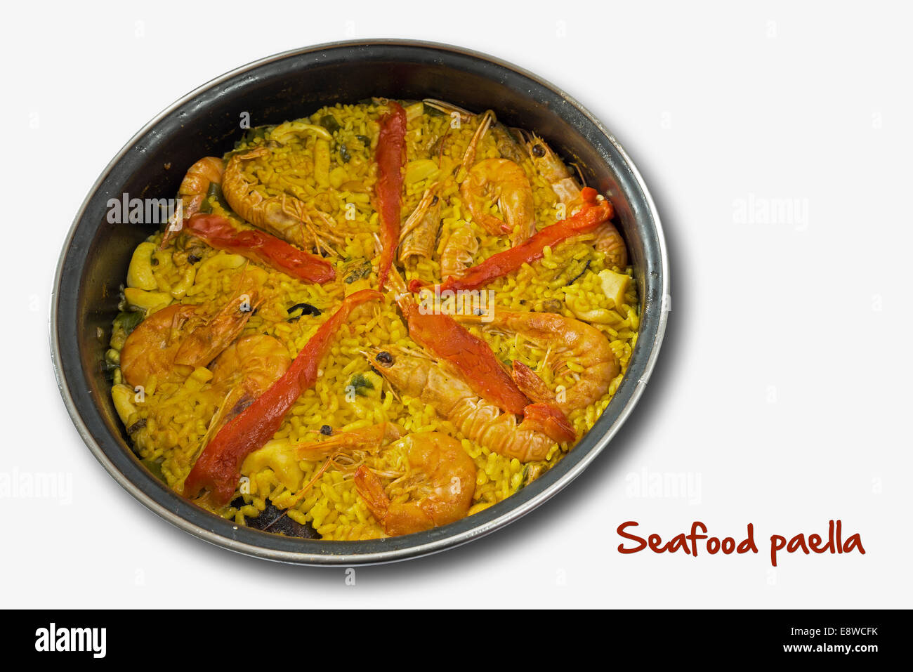 Plate of Paella in Spain Stock Photo - Alamy