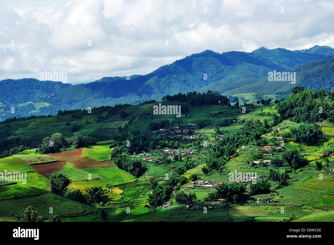 Ming mountain scenery Lancang County , Yunnan Province Stock Photo - Alamy