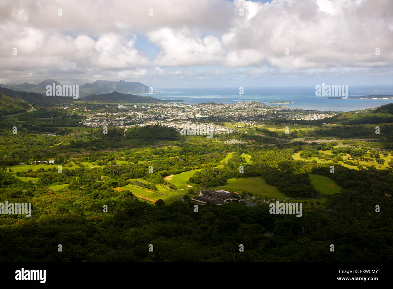 Aerial view of Hawaii Stock Photo - Alamy