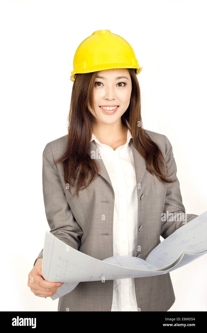 Business woman engineer Stock Photo - Alamy