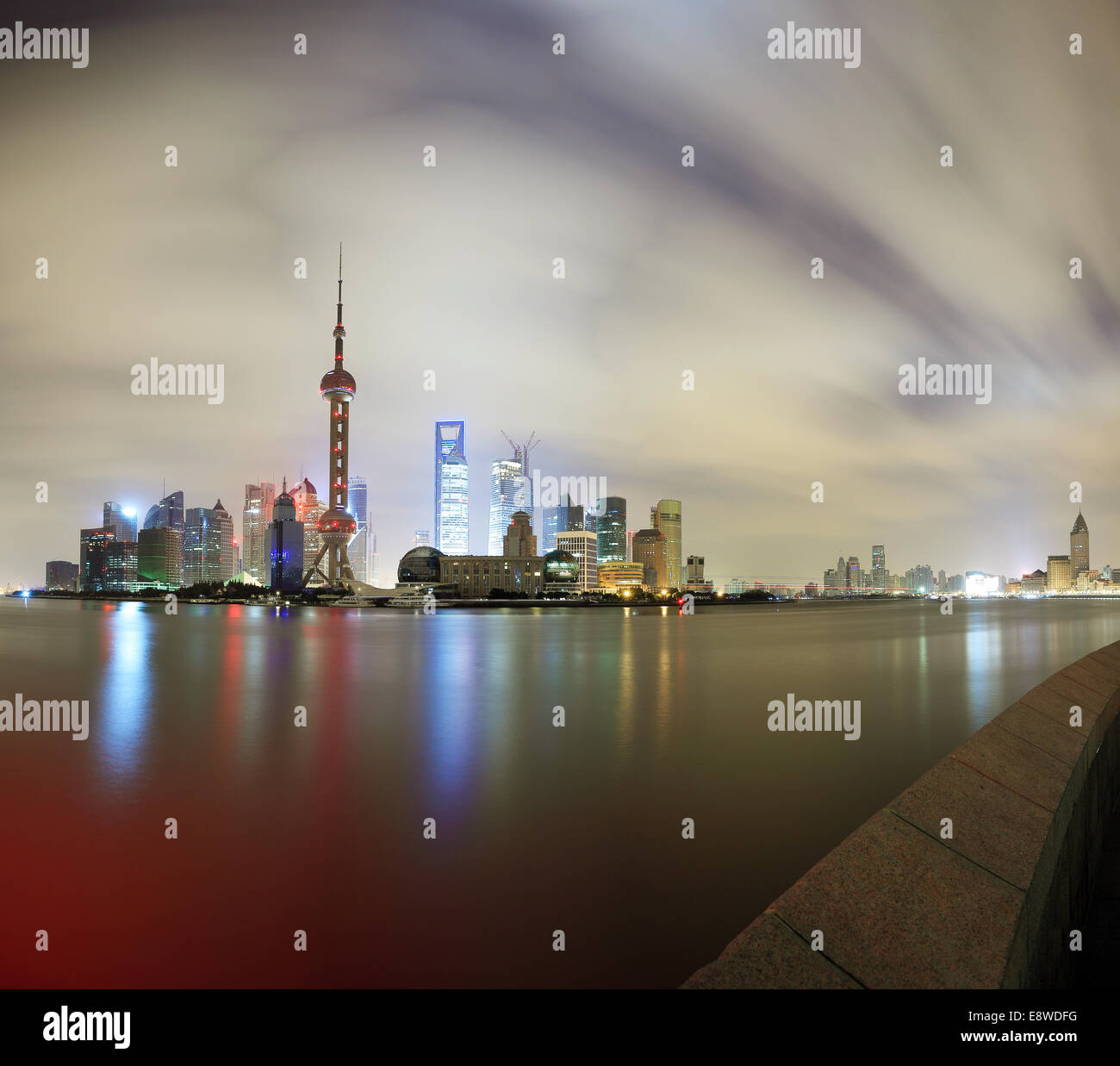 Shanghai city building night Stock Photo - Alamy
