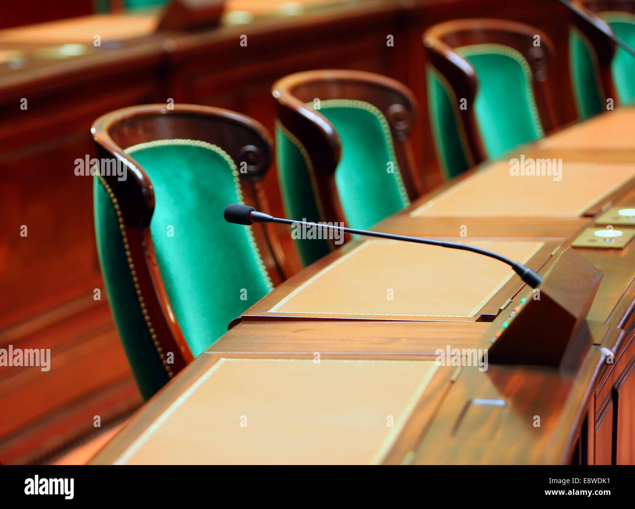 Empty conference room microphone hi-res stock photography and images ...