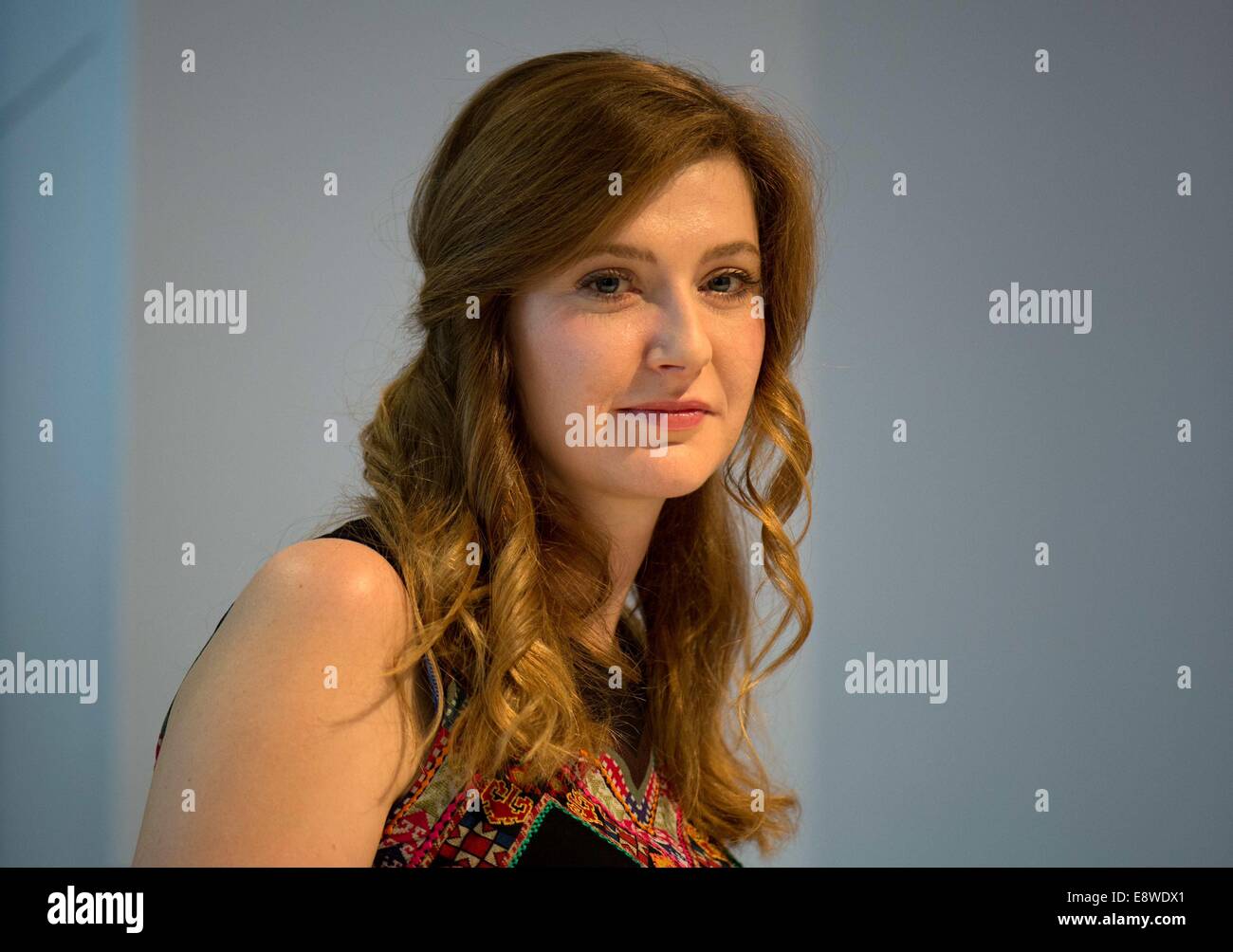 Olga Grjasnowa, at the 66th Frankfurt Book Fair in Frankfurt Main ...