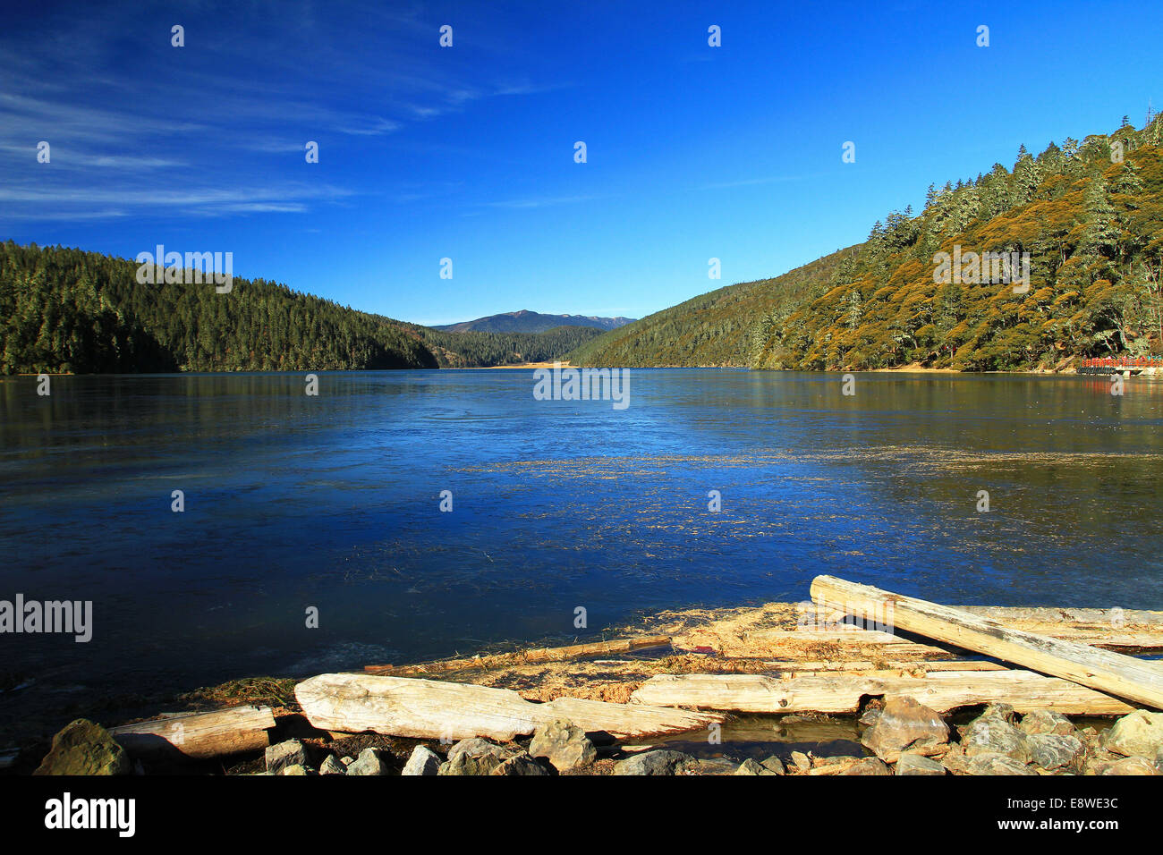 Diqing Shangri Pudacuo National Forest Park Stock Photo - Alamy