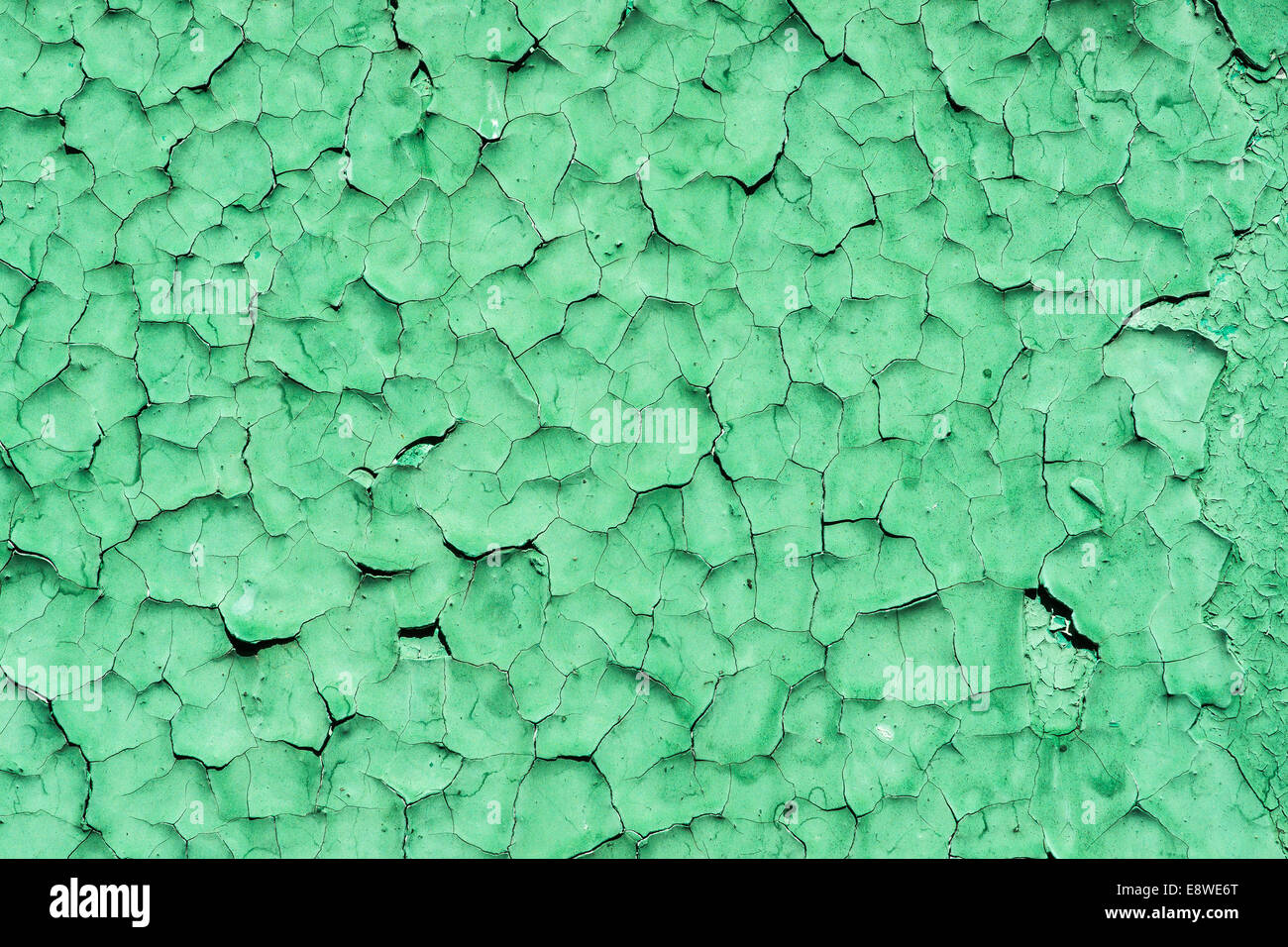 Crackled green paint texture. Old and weathered and crackled surface ...