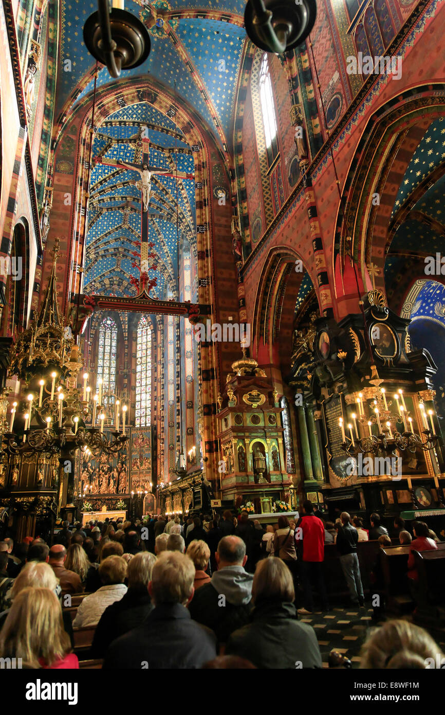 Krakow church interiors hi-res stock photography and images - Alamy