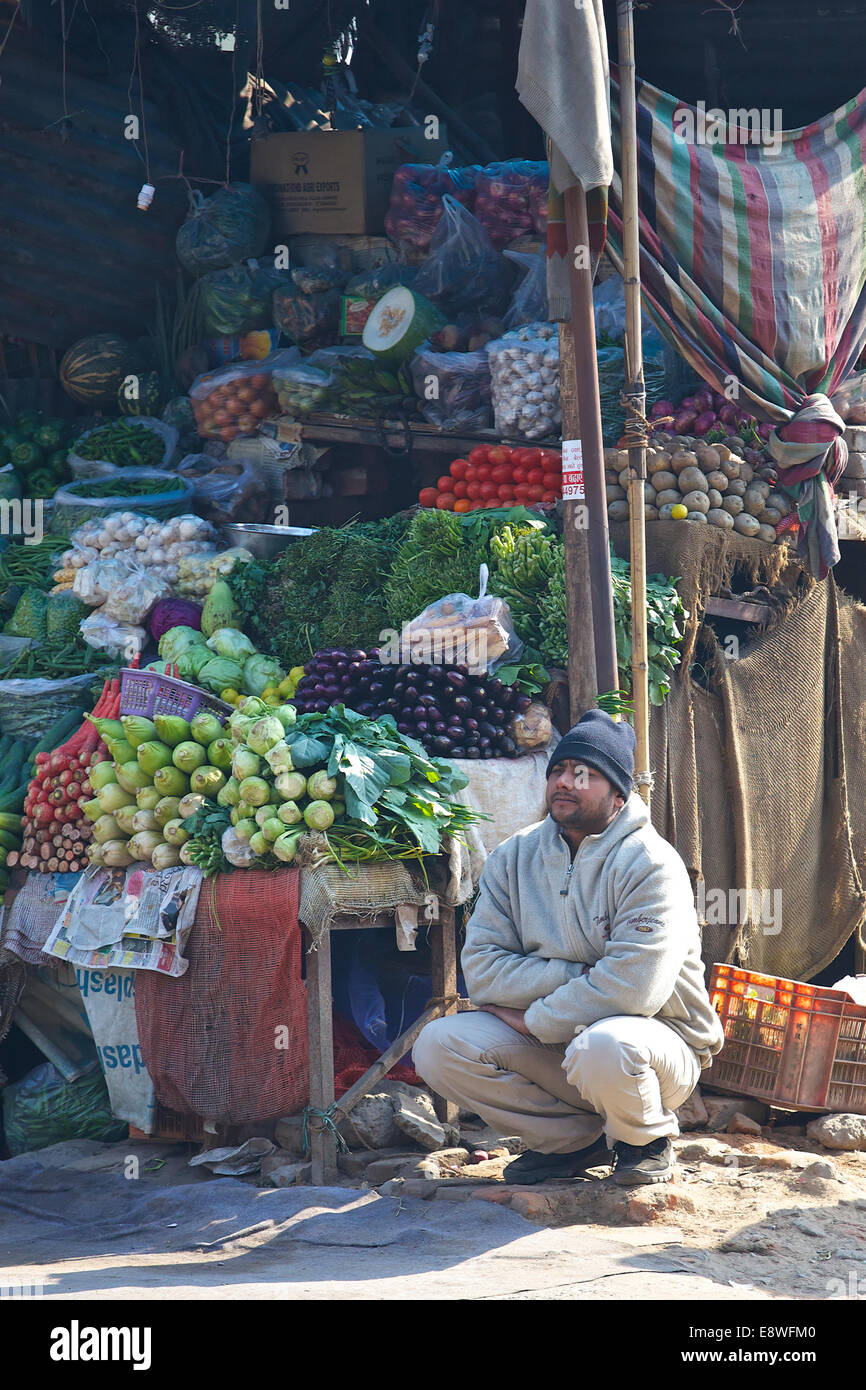 Indian street market hi-res stock photography and images - Alamy