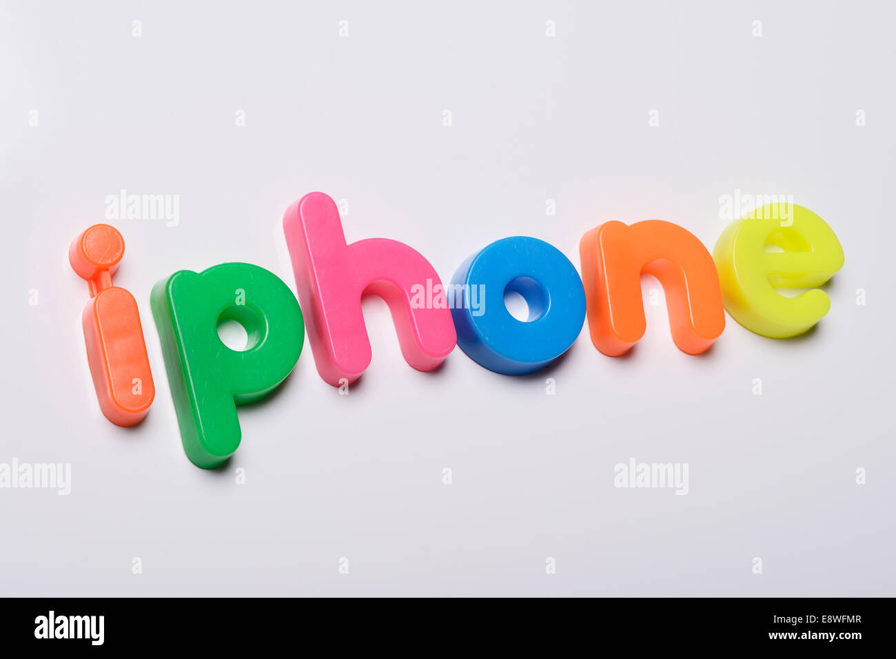 iPhone made from magnetic fridge letters Stock Photo - Alamy