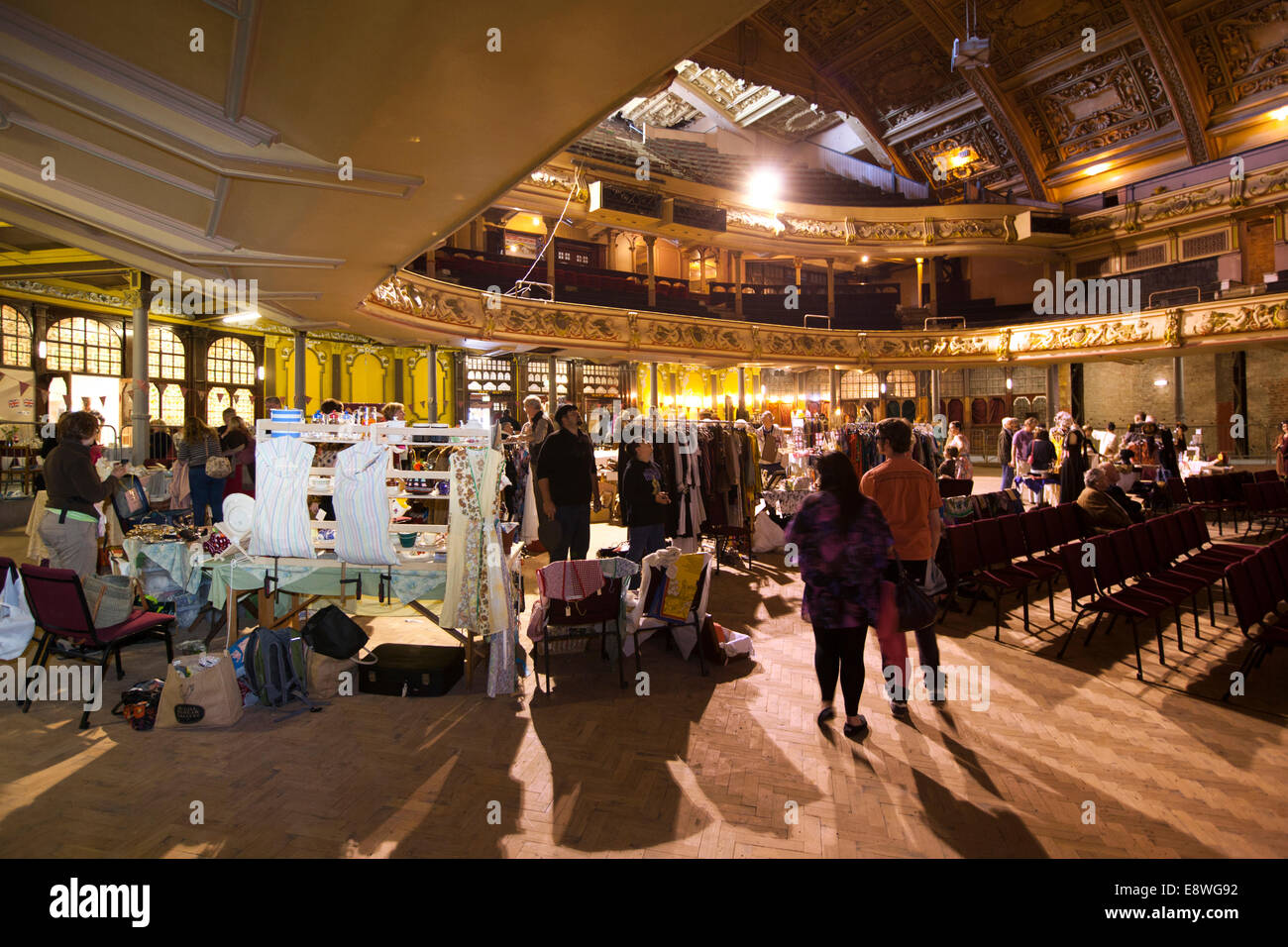 UK, England, Lancashire, Morecambe, Winter Gardens, vintage fair in ...