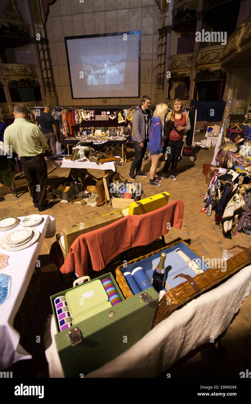 UK, England, Lancashire, Morecambe, Winter Gardens, vintage fair in ...