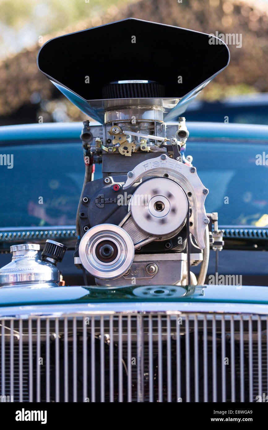Modified car engine bay hi-res stock photography and images - Alamy