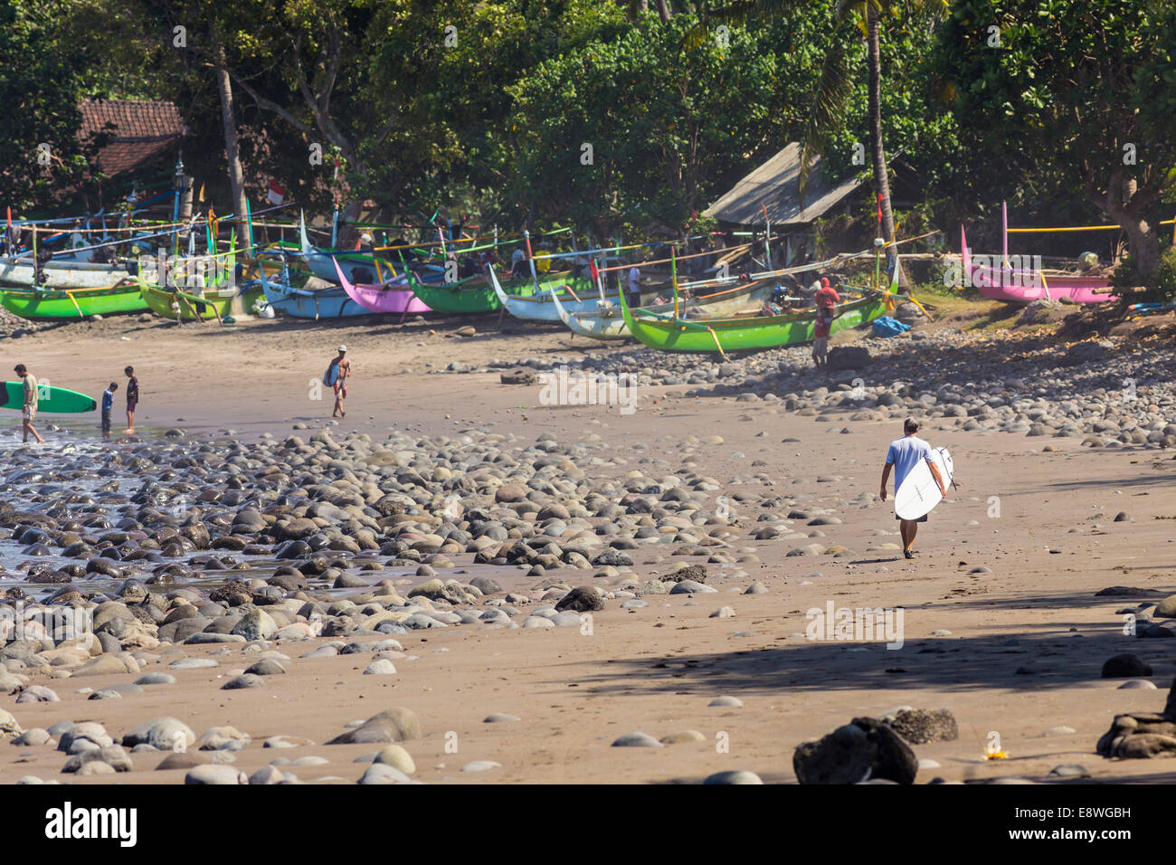 Medewi surf hi-res stock photography and images - Alamy