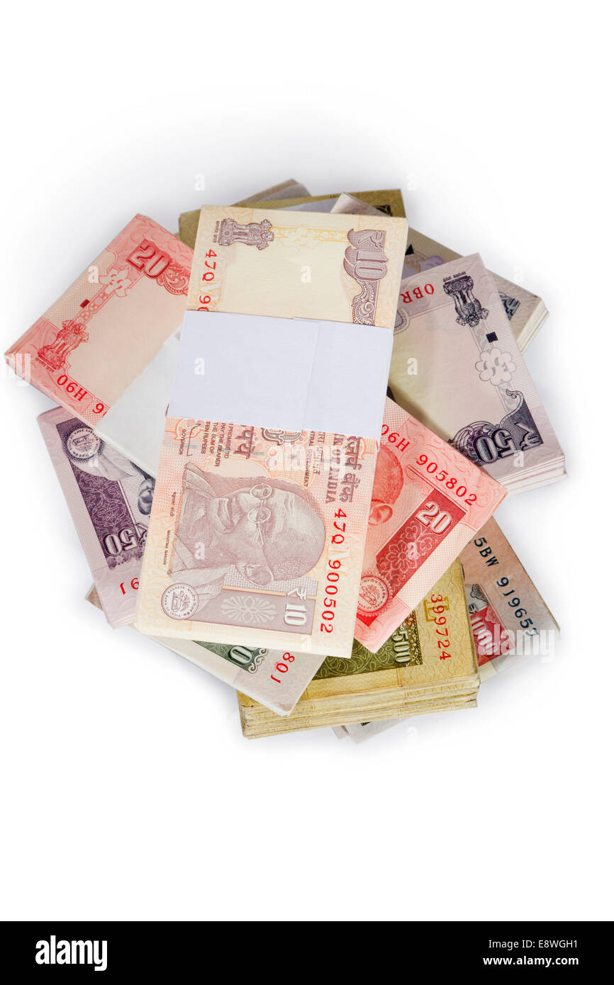 indian Currency Series Stock Photo - Alamy