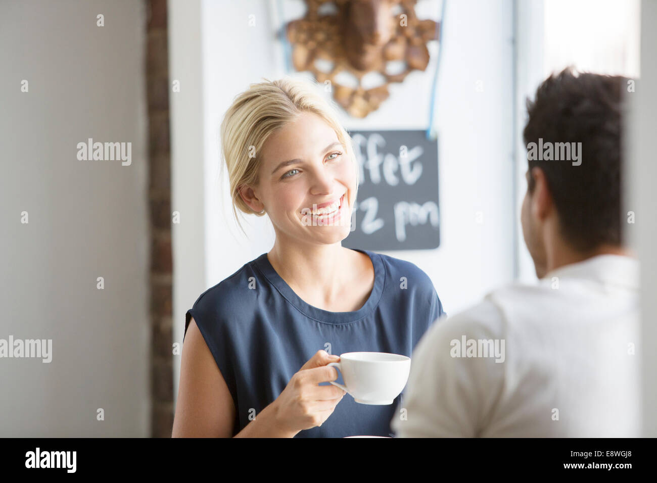 Couple Having Coffee Together Stock Photos & Couple Having Coffee ...