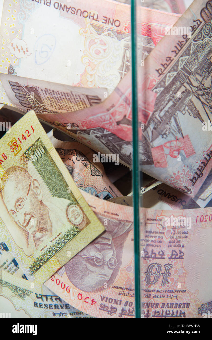 indian Currency Deposit Box Stock Photo - Alamy