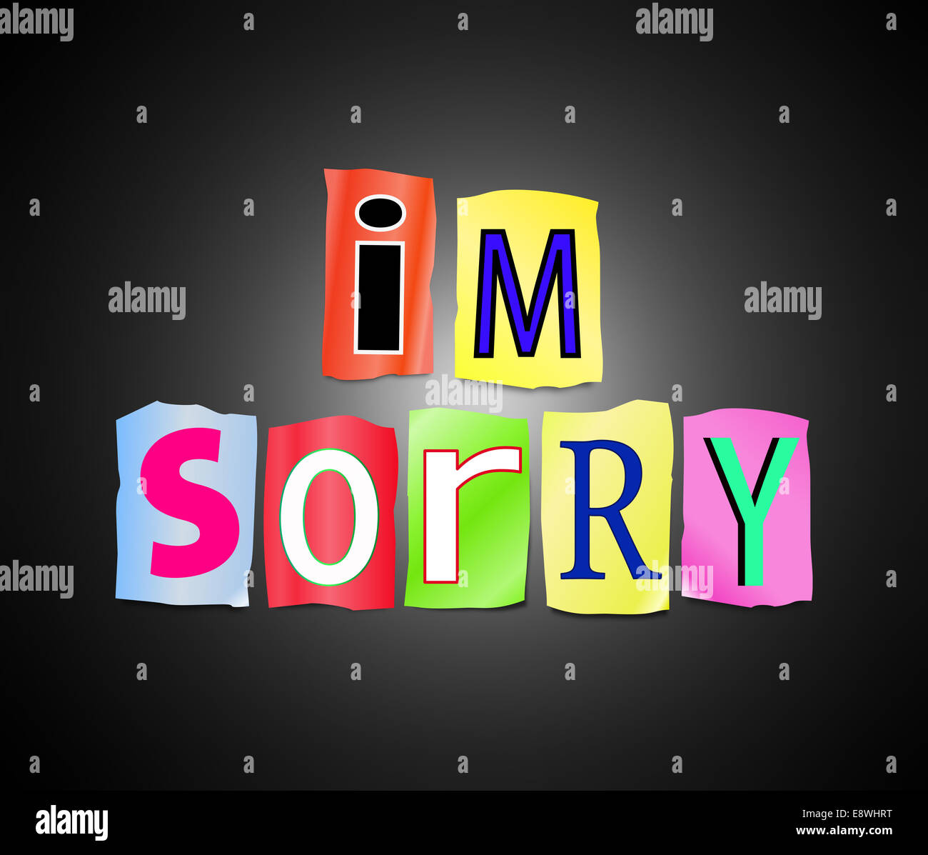 I'm sorry hi-res stock photography and images - Alamy