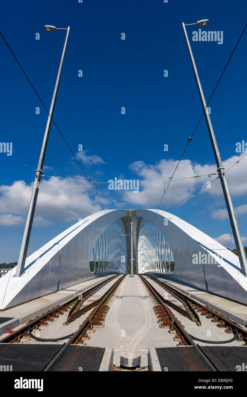New Troja Bridge, Holesovice Prague Czech Republic Stock Photo - Alamy