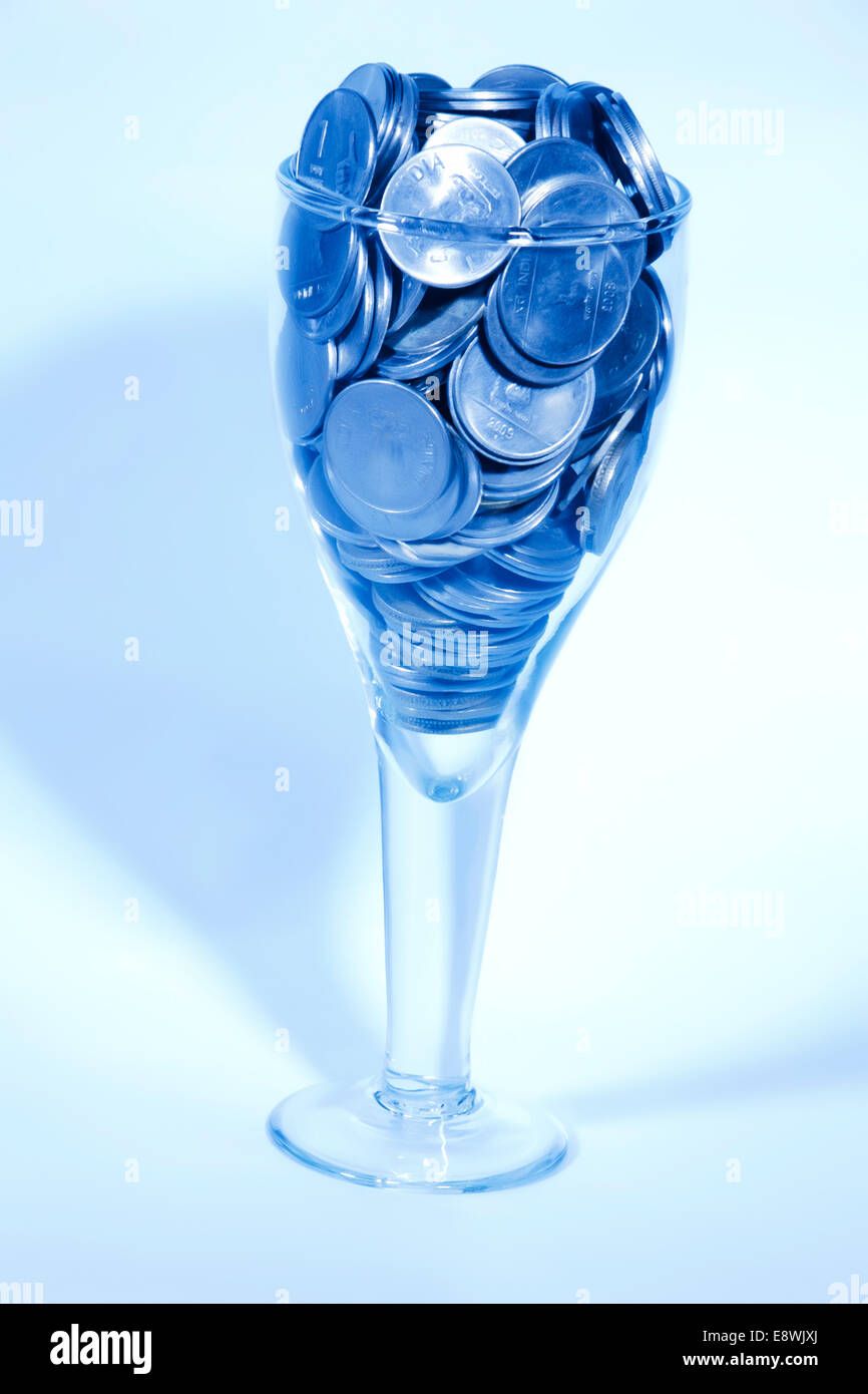 indian Currency heap Glass Stock Photo - Alamy