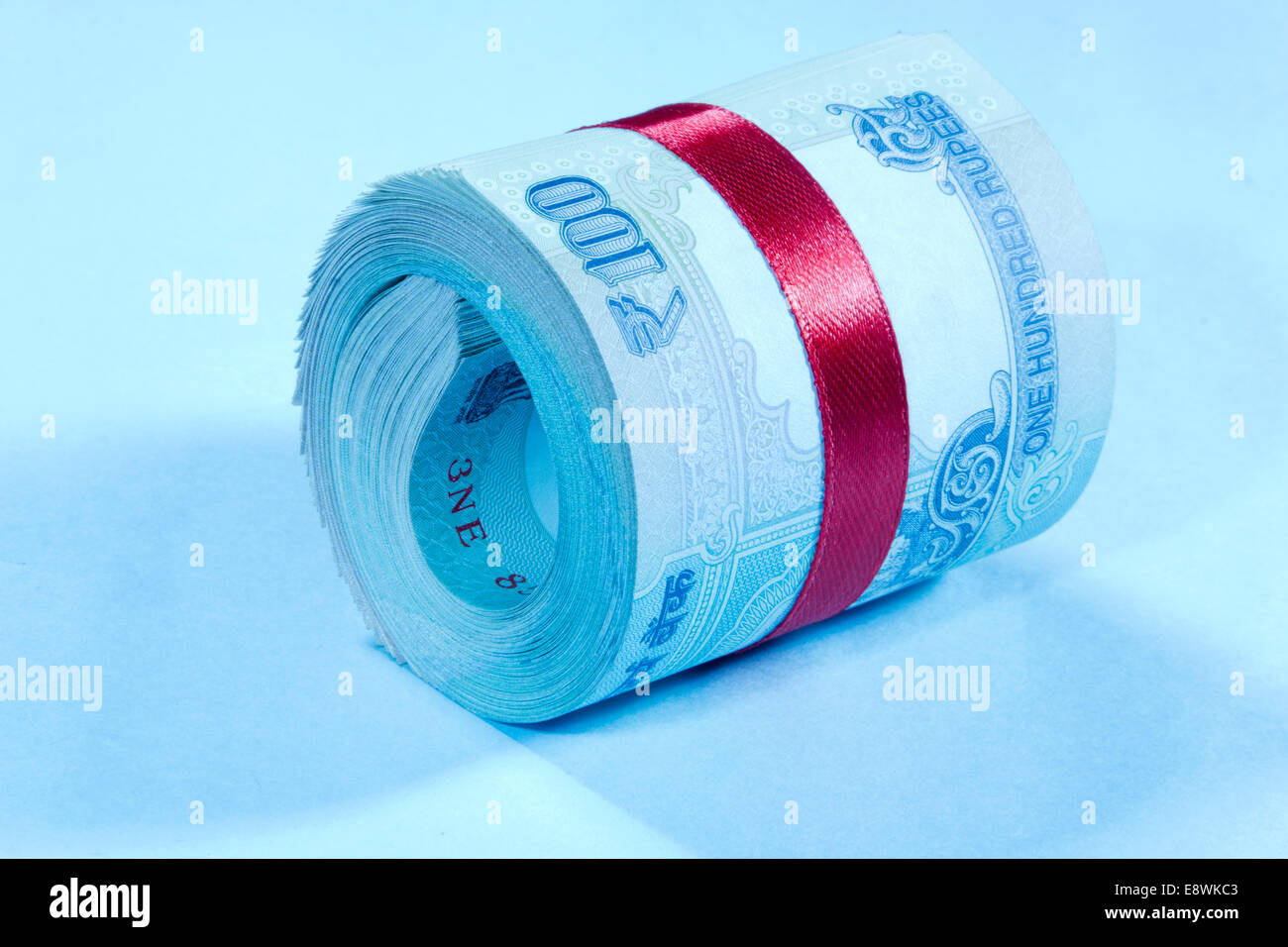 indian Currency Roll Stock Photo - Alamy
