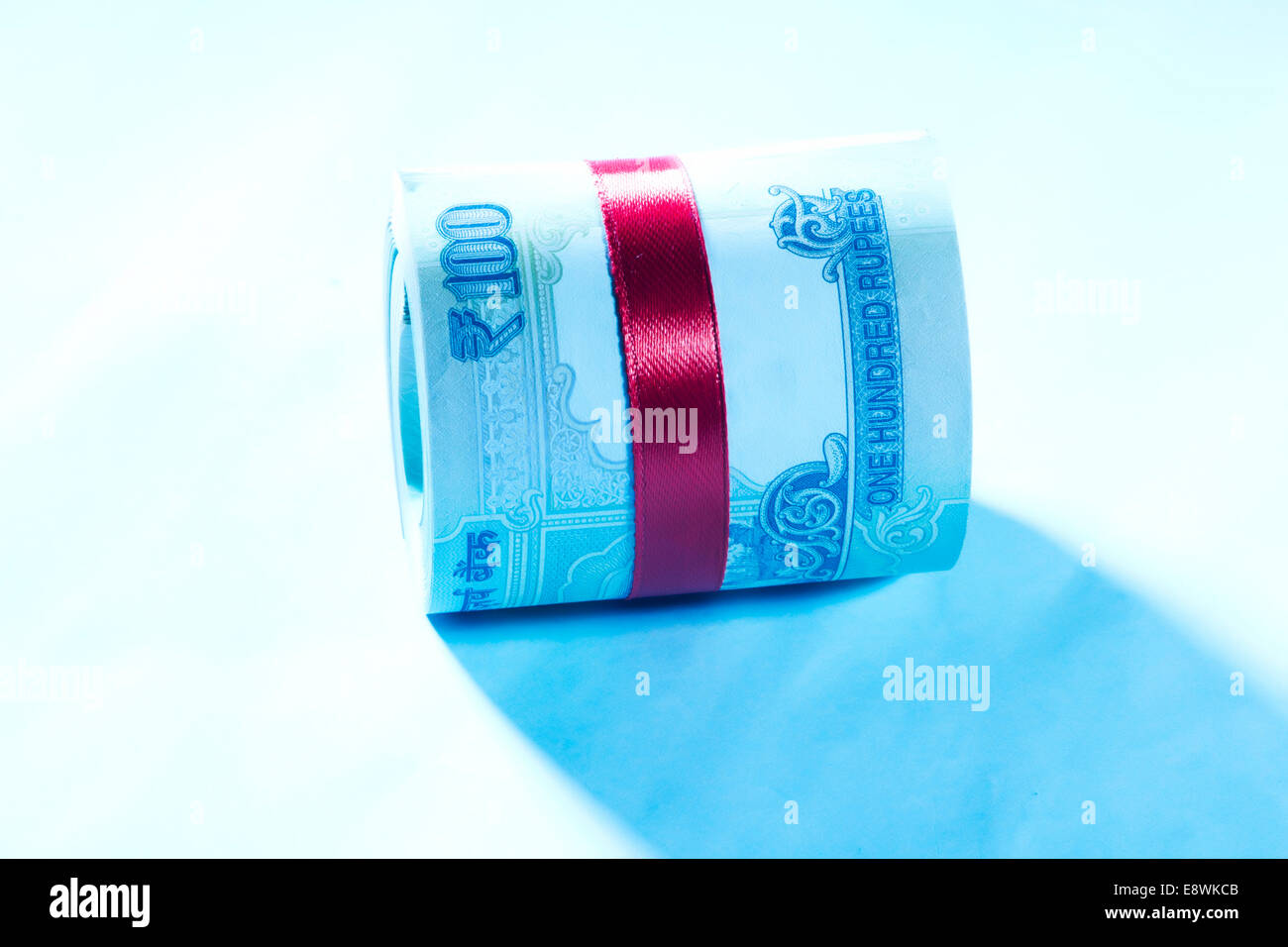 indian Currency Roll Stock Photo - Alamy