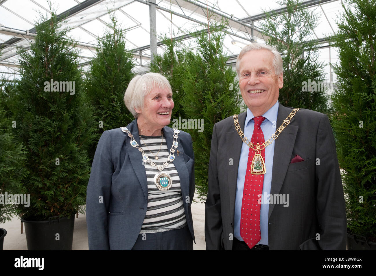 Councillor Mrs. Jill Davison, Chairman of Sevenoaks Council poses with ...
