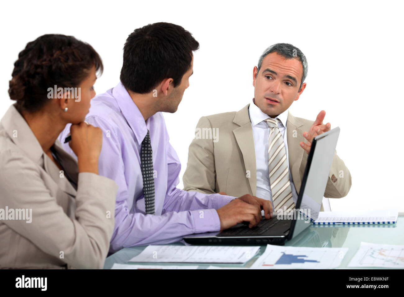 Business people in a discussion Stock Photo - Alamy
