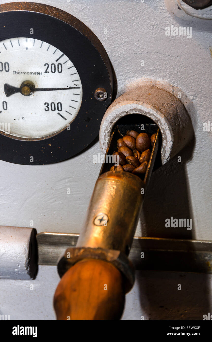 tool to check the roasting of coffee before cooling Stock Photo - Alamy