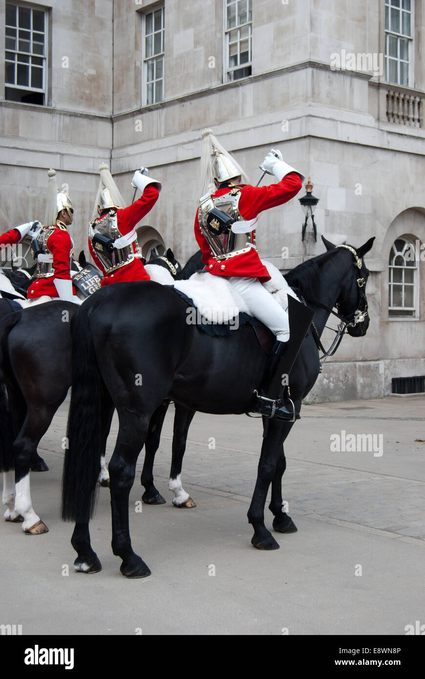 Changing guard in London, Uk Stock Photo - Alamy