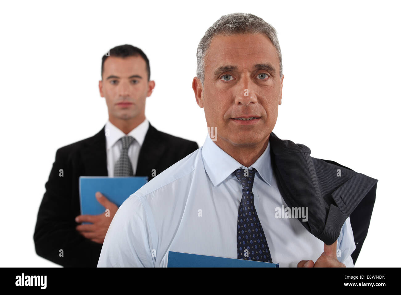 businessman and his assistant posing together Stock Photo - Alamy