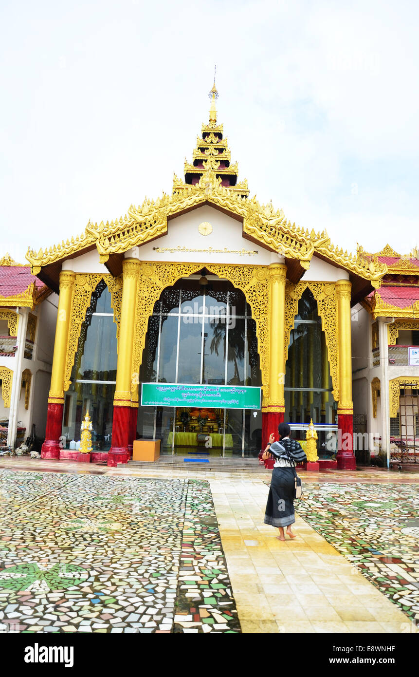 Traditional burmese asian people art women architecture culture ...