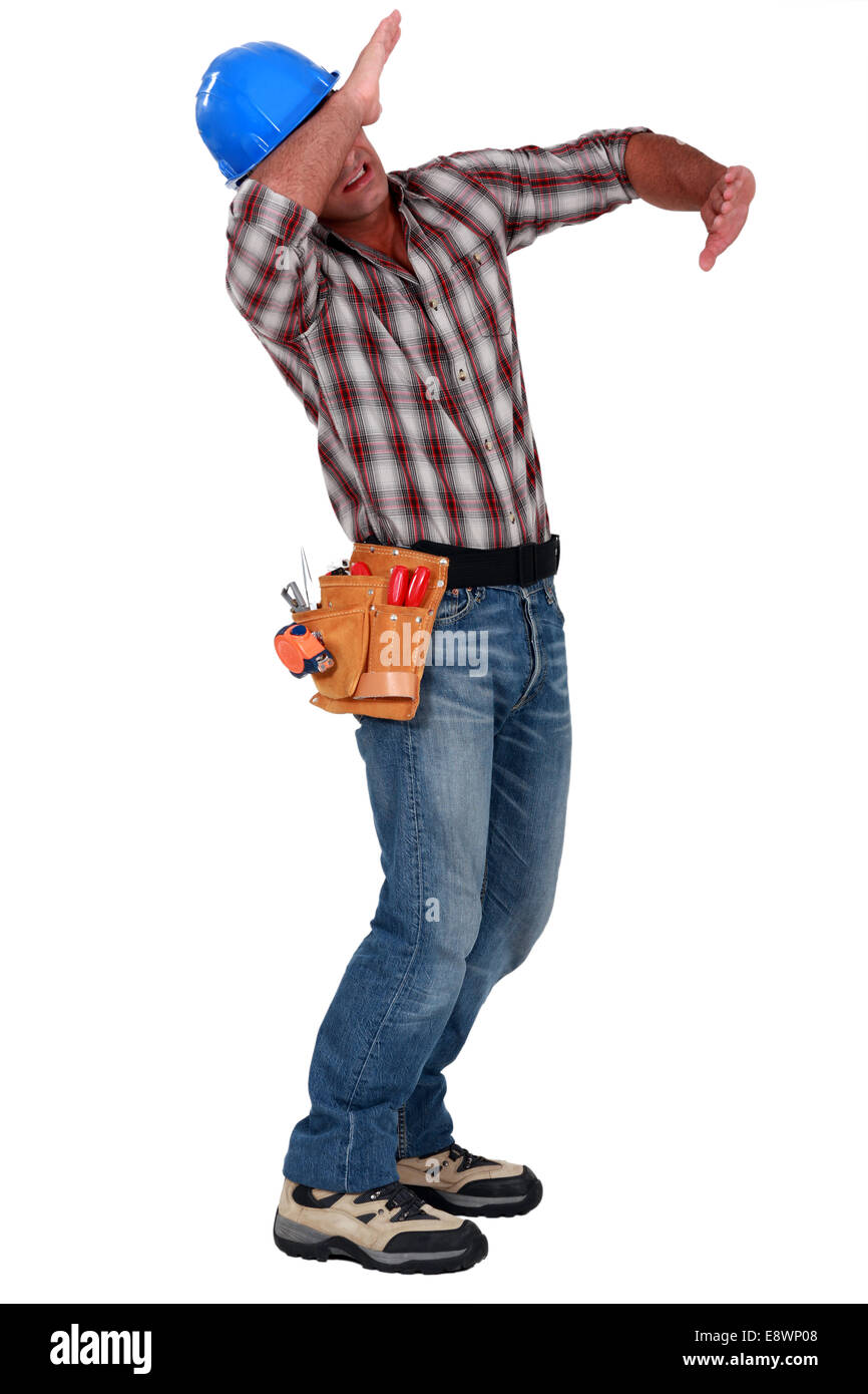 Blocking with arms Cut Out Stock Images & Pictures - Alamy