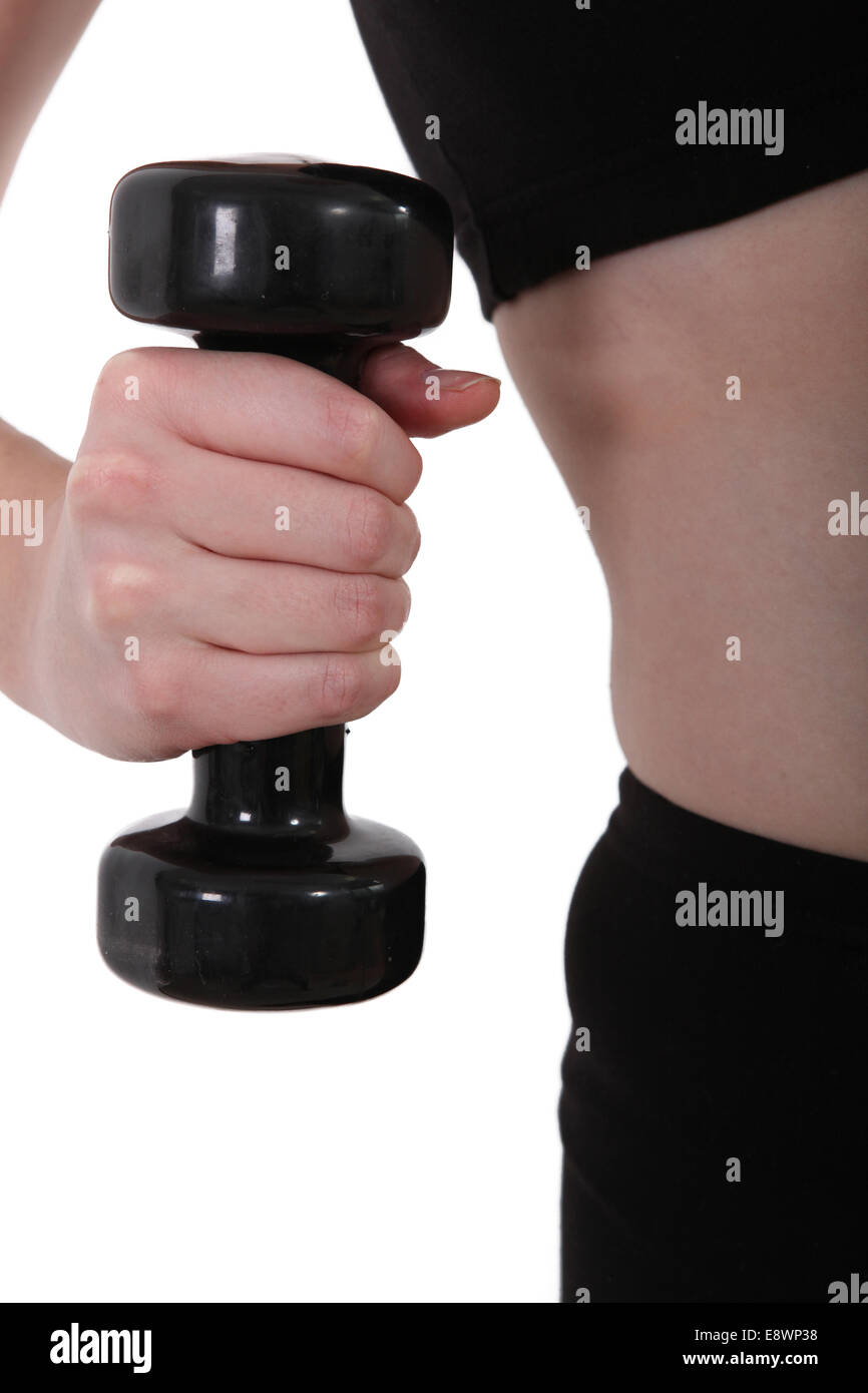 close-up of a hand taking a dumbbell Stock Photo - Alamy
