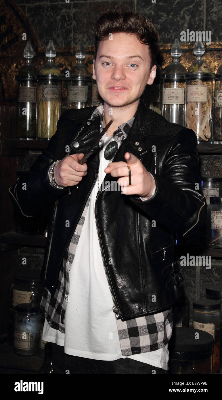 Leavesden Studios, Hertfordshire, UK. 14th October, 2014. Conor Maynard ...