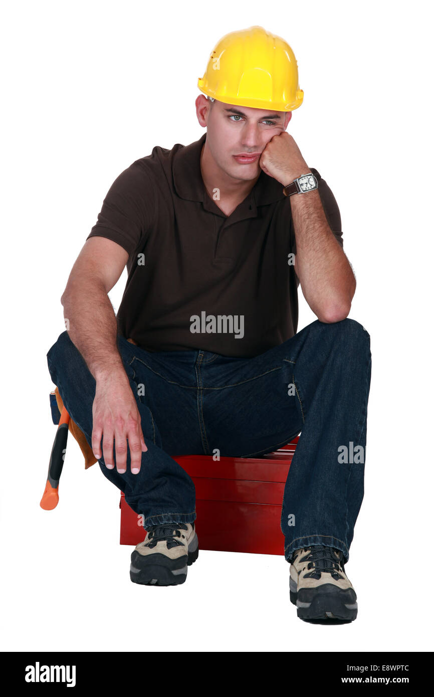 Grumpy builder hi-res stock photography and images - Alamy